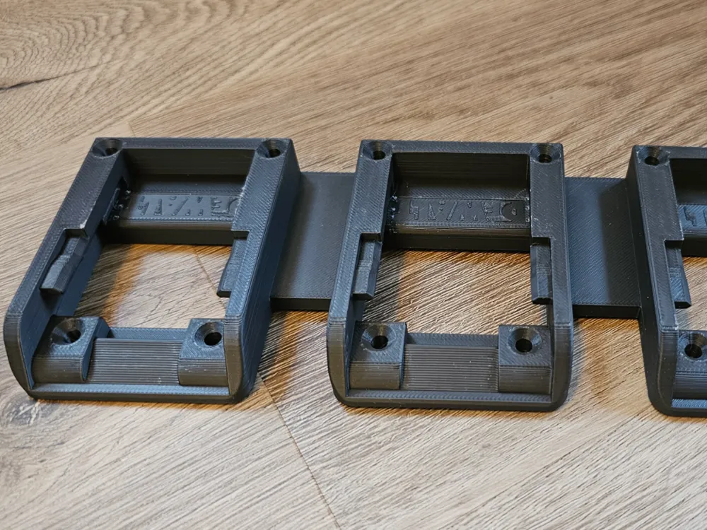 Dewalt single and triple battery holder - Free 3D Print Model - MakerWorld