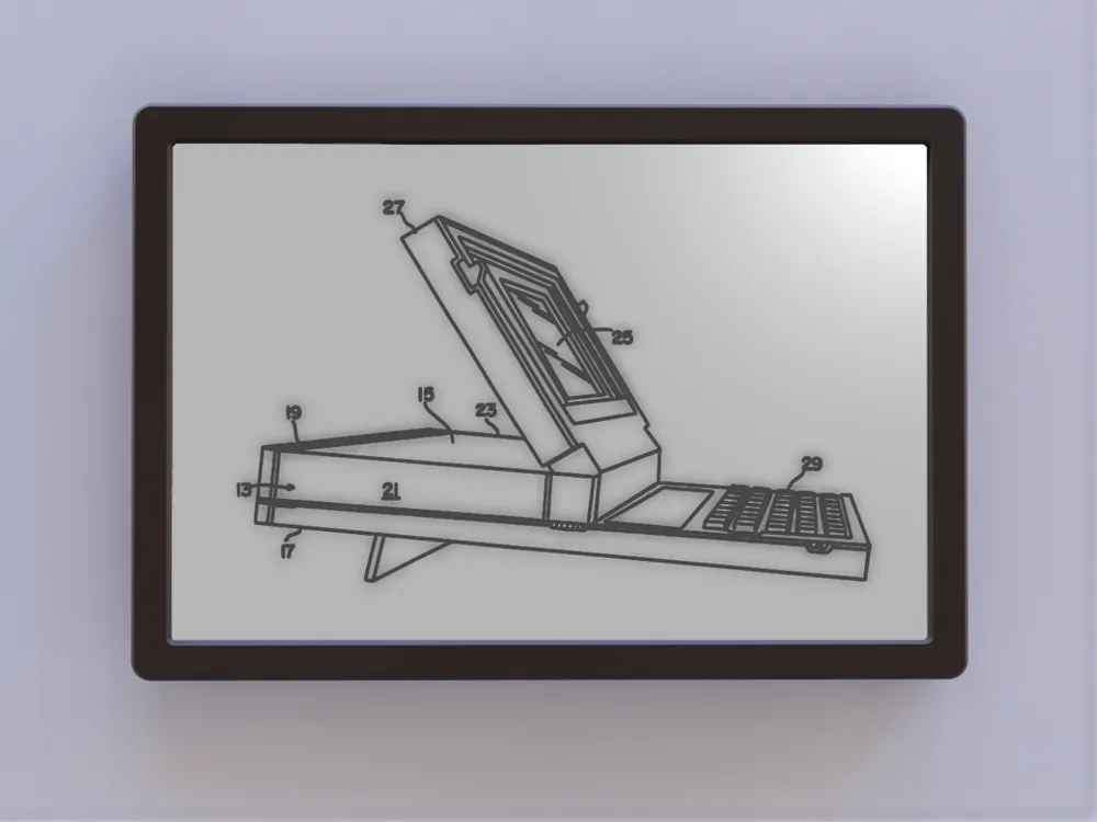 Tandy 200 Patent Art by Ken Mills - MakerWorld
