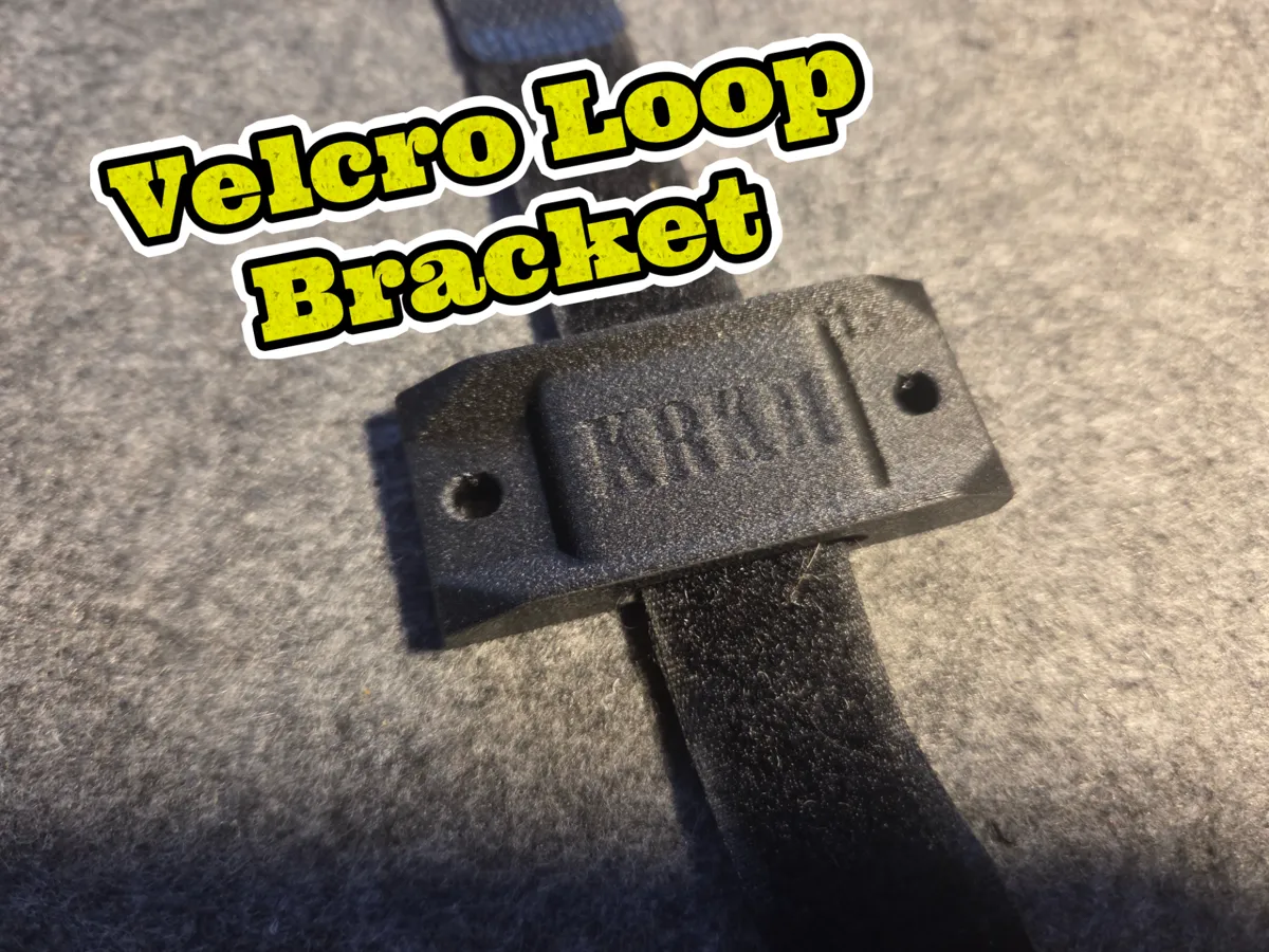 Velcro Loop Bracket - Free 3D Print Model - MakerWorld
