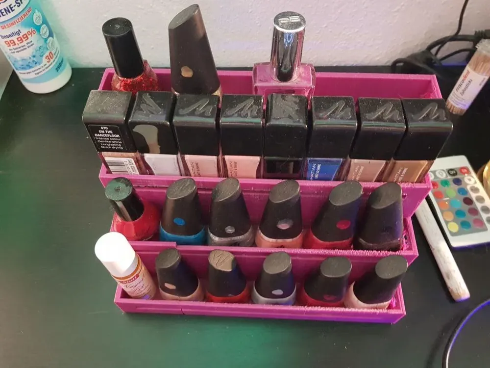 Manhatten Nail Polish Shelf 8x4=32 - Free 3D Print Model - MakerWorld