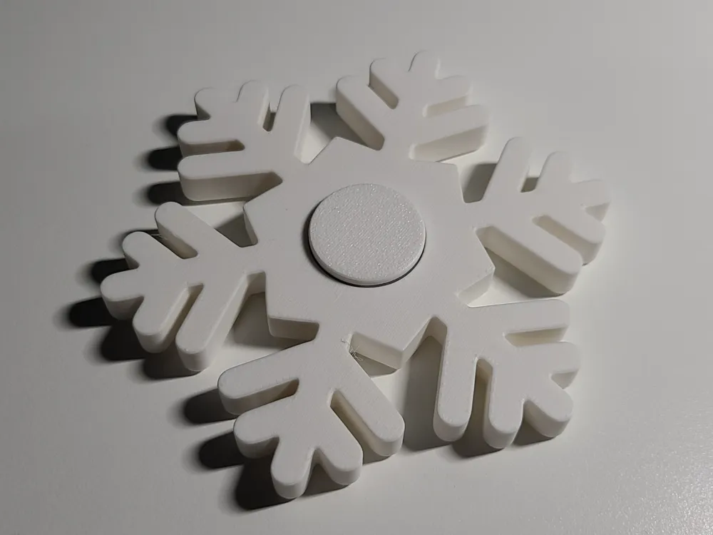 Snowflake Fidget Spinner by ABC3DPRINTS - MakerWorld