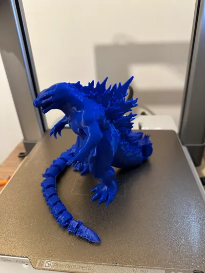 Godzilla (articulated tail) by 3D FunMakerWorld: Download Free 3D Models