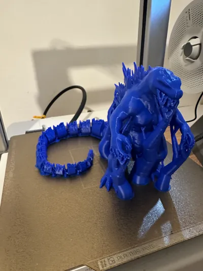 Godzilla (articulated tail) by 3D FunMakerWorld: Download Free 3D Models