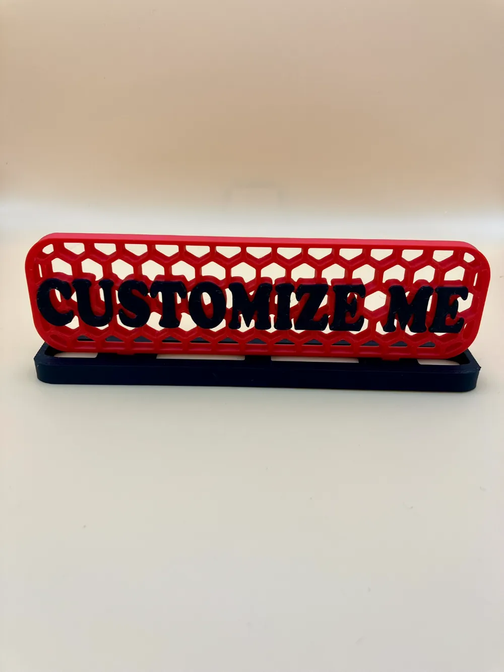 Customizable Nameplate, stand, insert pins by Bens3dsMakerWorld ...
