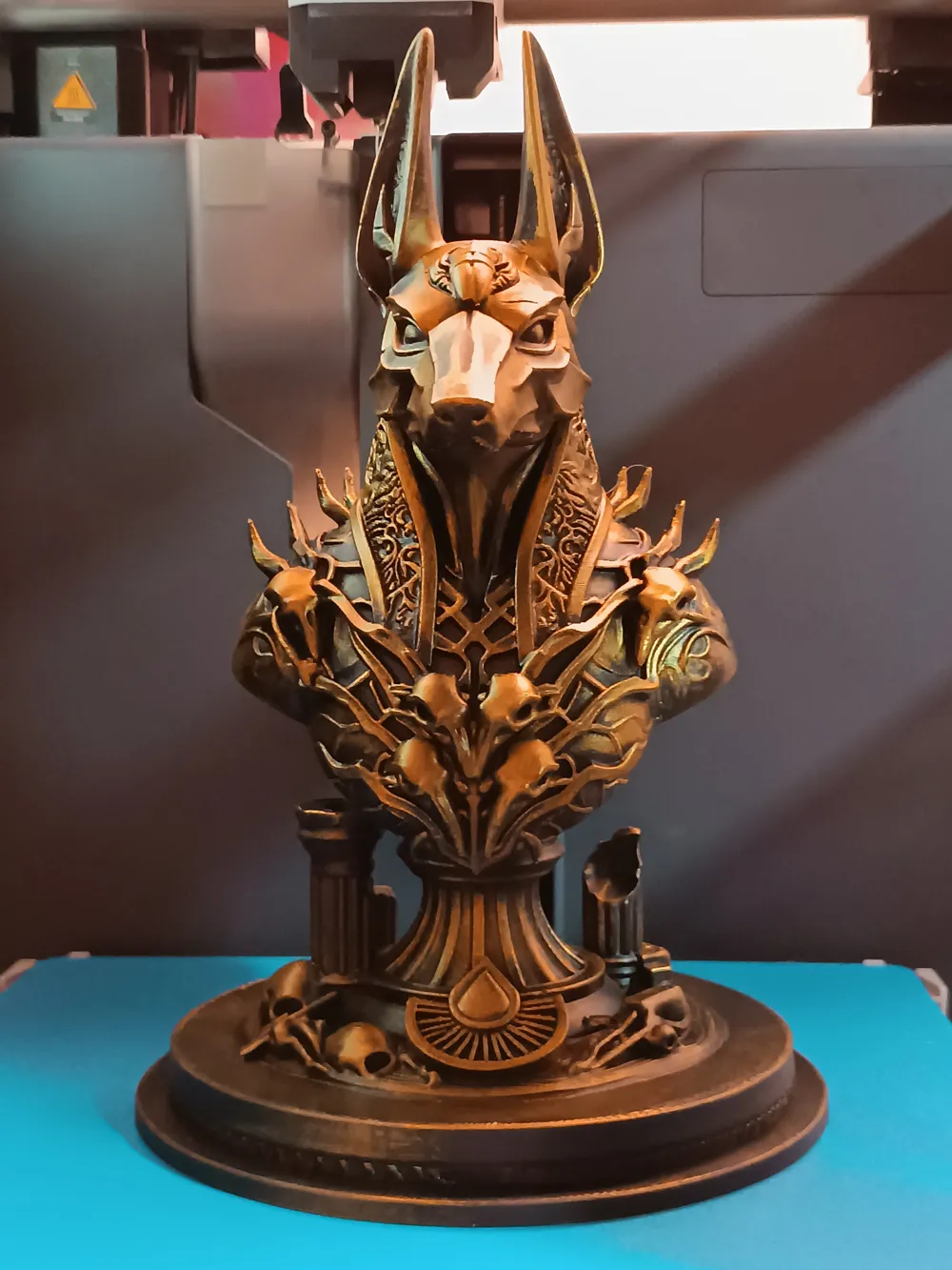 gothic anubis bust - Free 3D Print Model - MakerWorld