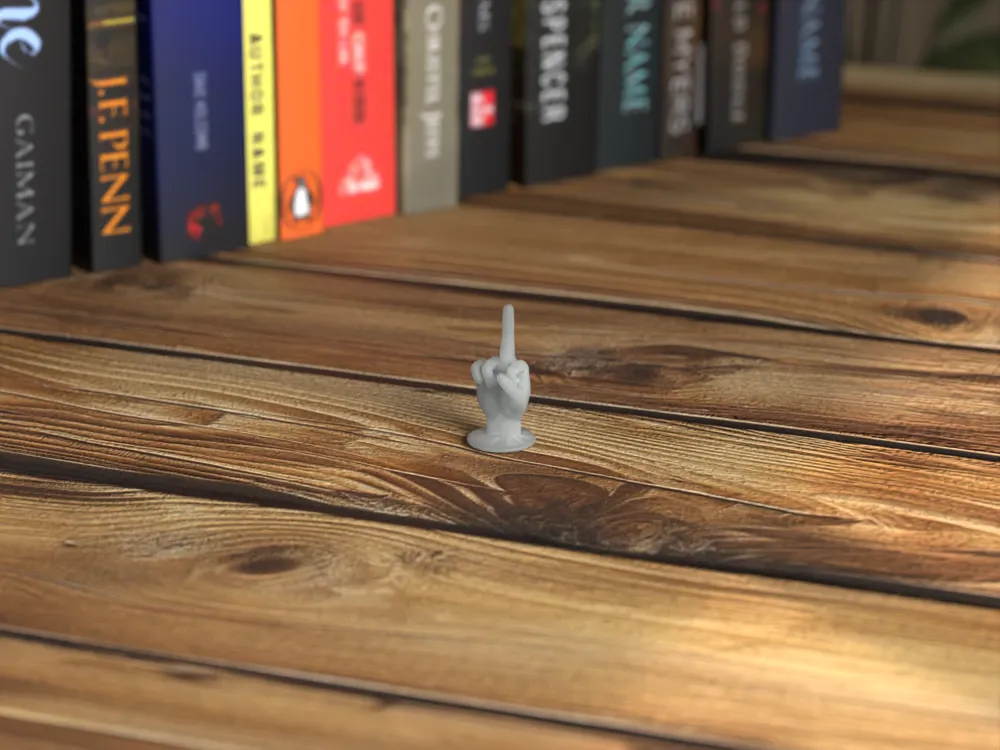 Miniature Middle Finger Flipper by TanishqPlays - MakerWorld
