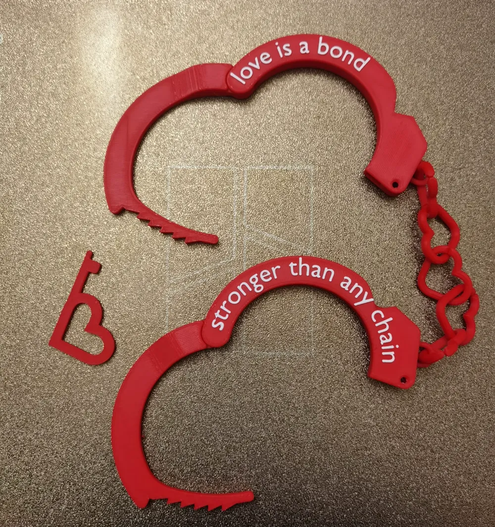 loving handcuffs - Free 3D Print Model - MakerWorld