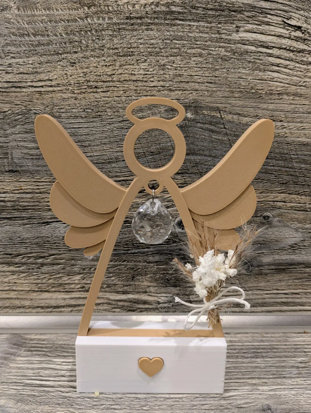 Minimalist Line Art Angel with Stand - Free 3D Print Model - MakerWorld