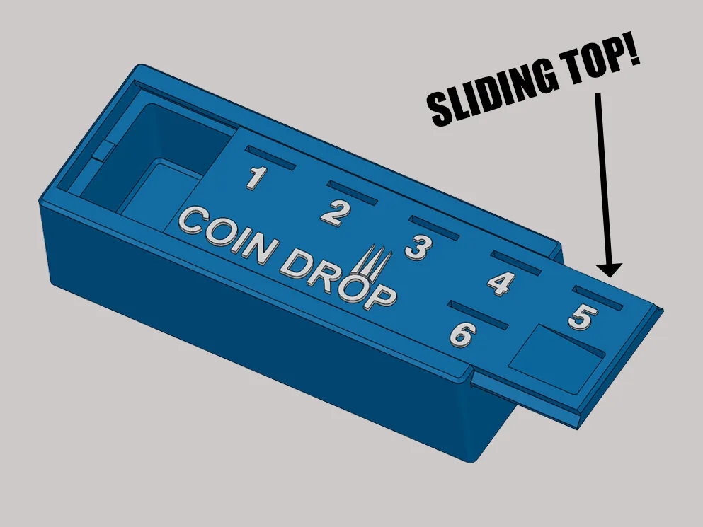 Coin Drop Game - Free 3D Print Model - MakerWorld
