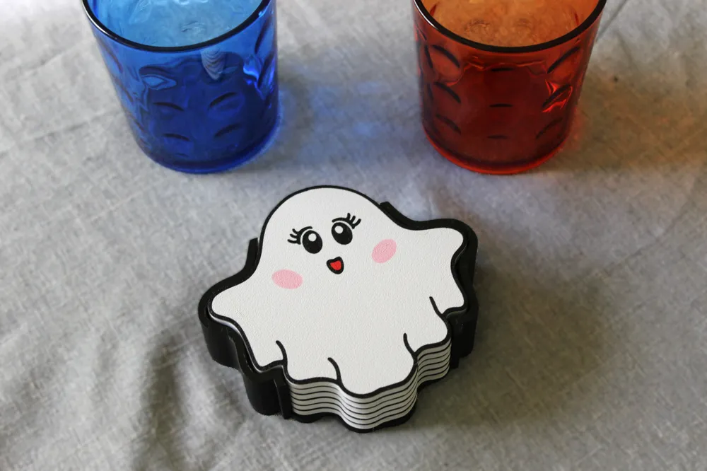 Ghost Coasters Set by Flos 3D MakerWorld: Download Free 3D Models