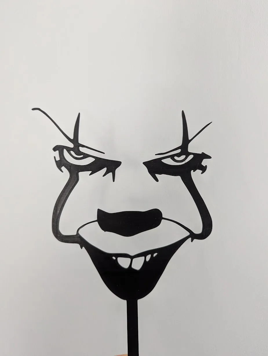 Pennywise Face - Halloweeen Shadow Caster - Free 3D Print Model ...