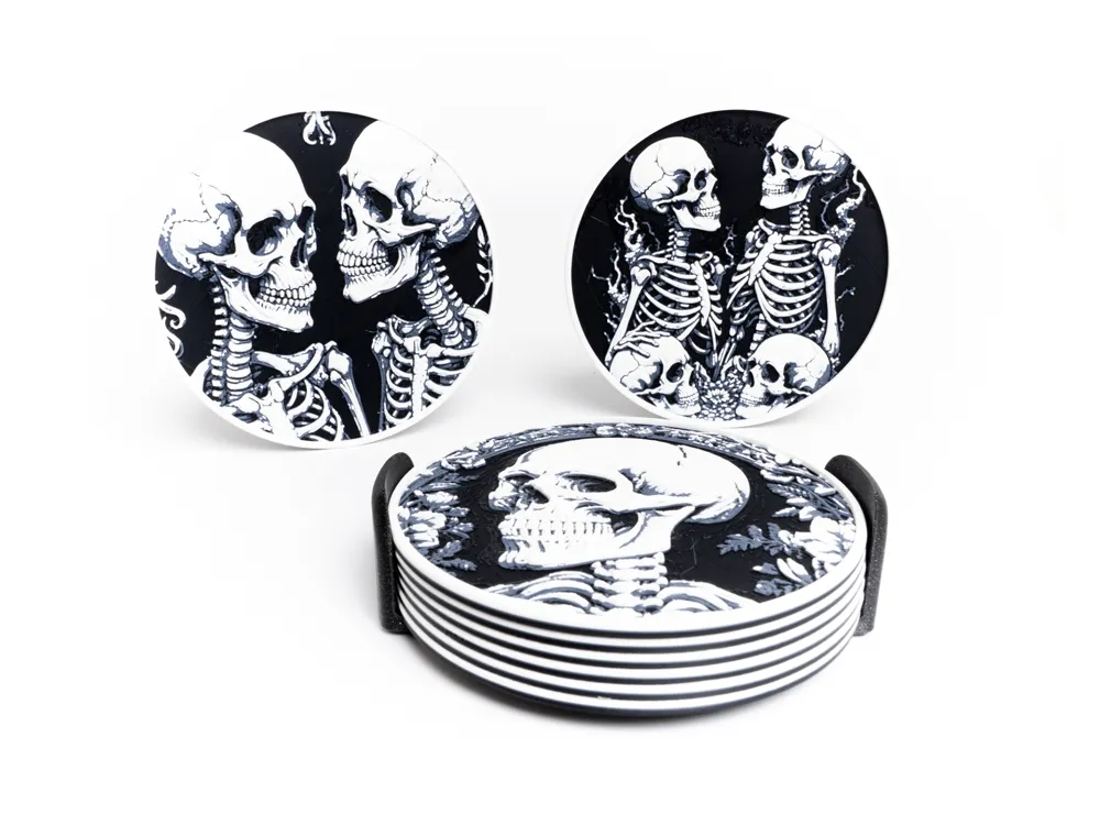 Skeleton Coasters by Bamingo Design MakerWorld: Download Free 3D Models