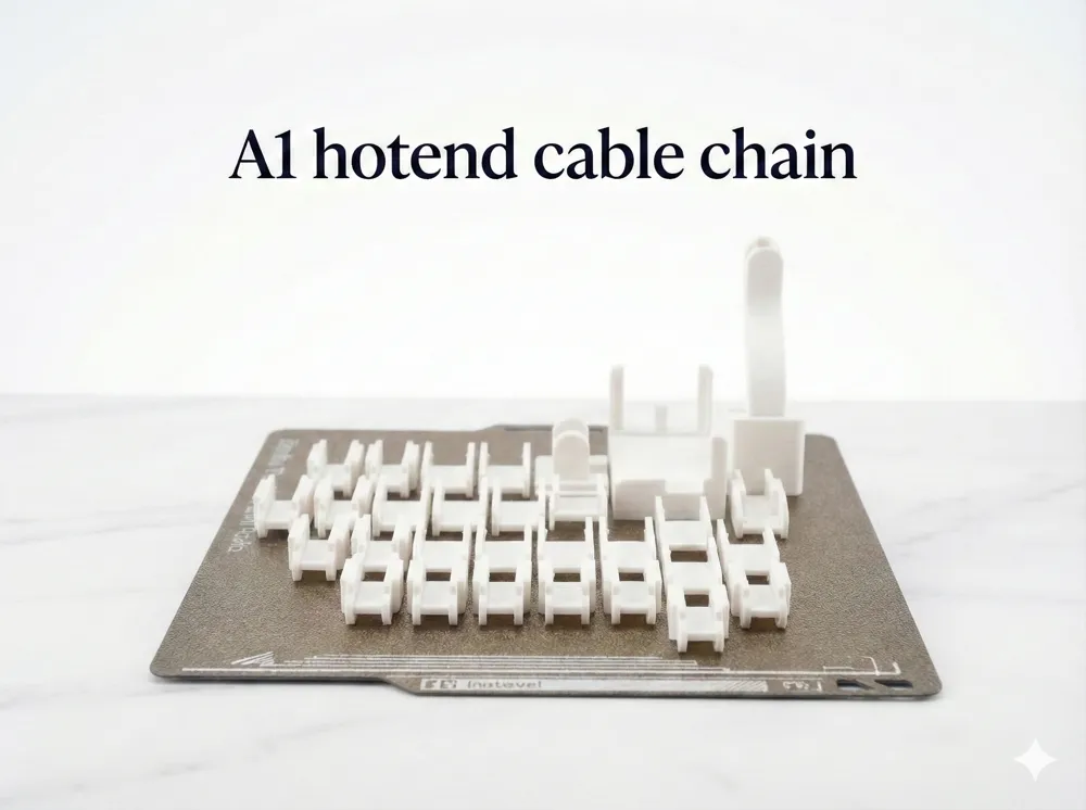 A1 hotend cable chain - Free 3D Print Model - MakerWorld