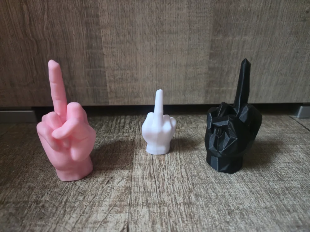 hand middle finger by Ell MakerWorld: Download Free 3D Models