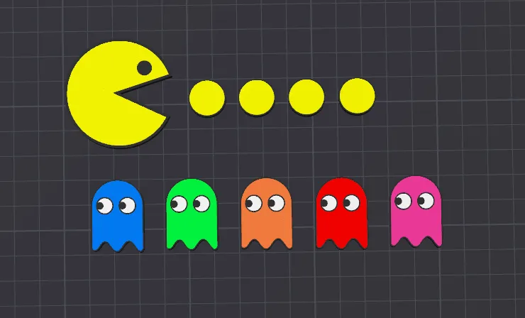 PacMan Magnets Pack by Stivi - MakerWorld