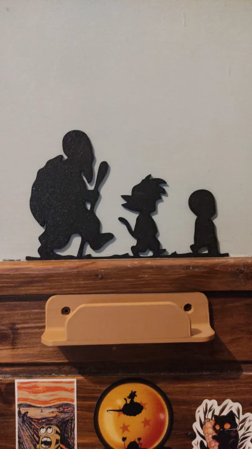 DragonBall Silhouette Roshi,Goku,Crilin. by Freddy98 - MakerWorld
