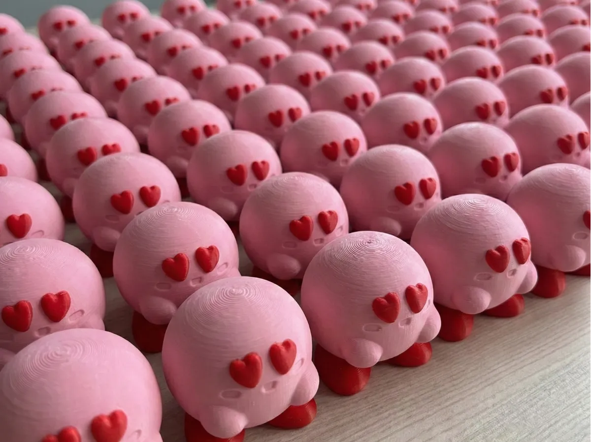 Kirby in love for Valentine's day - Free 3D Print Model - MakerWorld