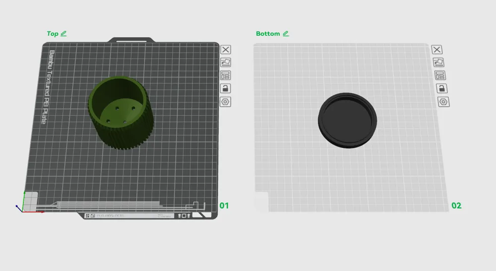 Modern Japandi Ribbed Plant Pot with drainage - Free 3D Print Model ...