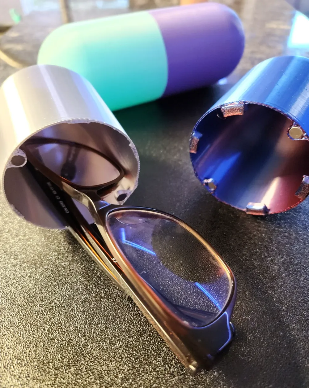 Glasses Twist-and-Lock Case - now with Magnets! by MookCity - MakerWorld