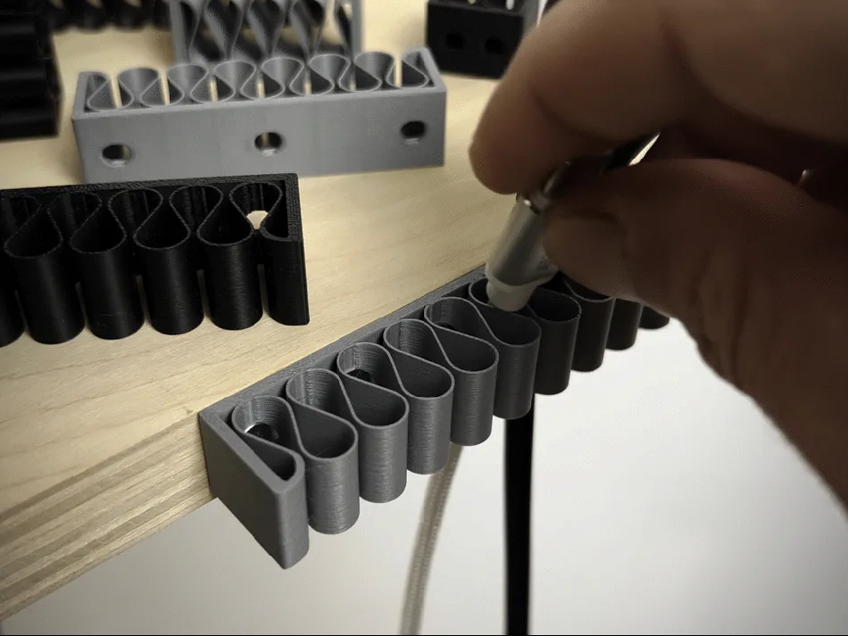universal cable holder screw-edition - Free 3D Print Model - MakerWorld