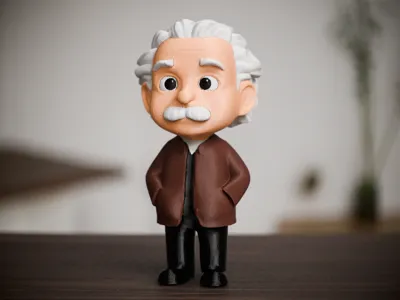Albert Einstein – adorable AMS model by AK MakerWorld: Download Free 3D ...