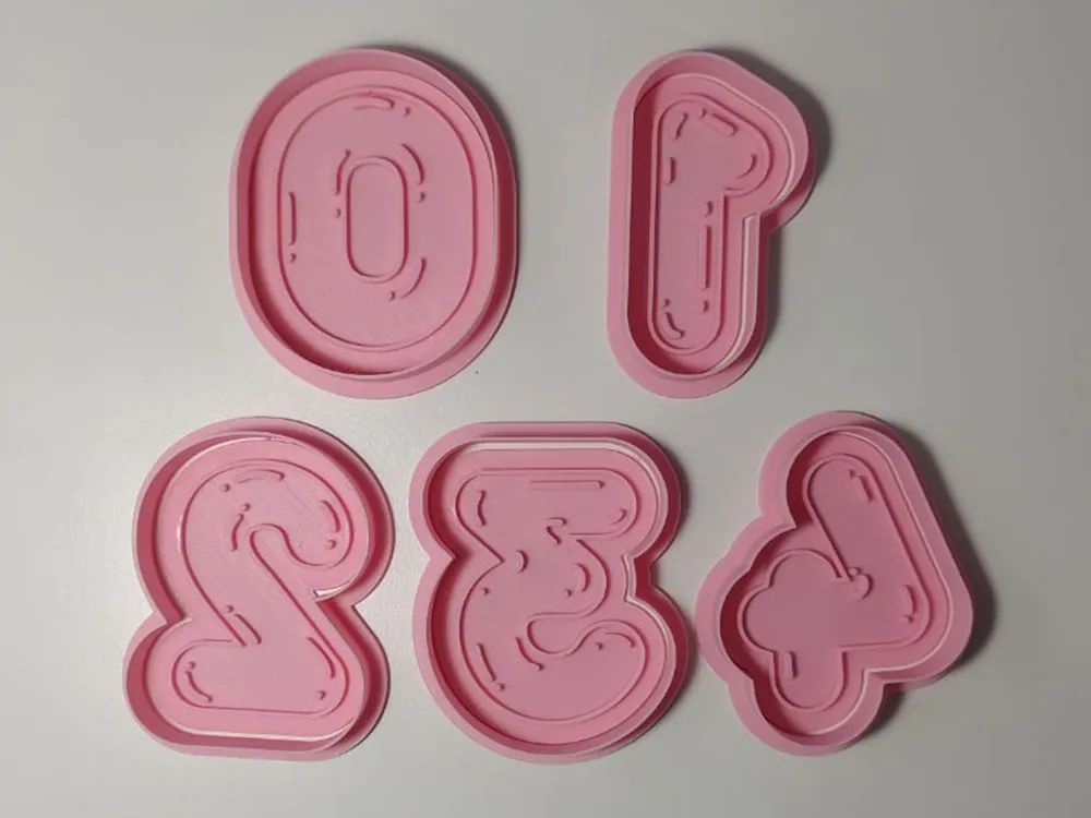 Numbers Cookie Cutter by Magic Cookies STL MakerWorld: Download Free 3D ...