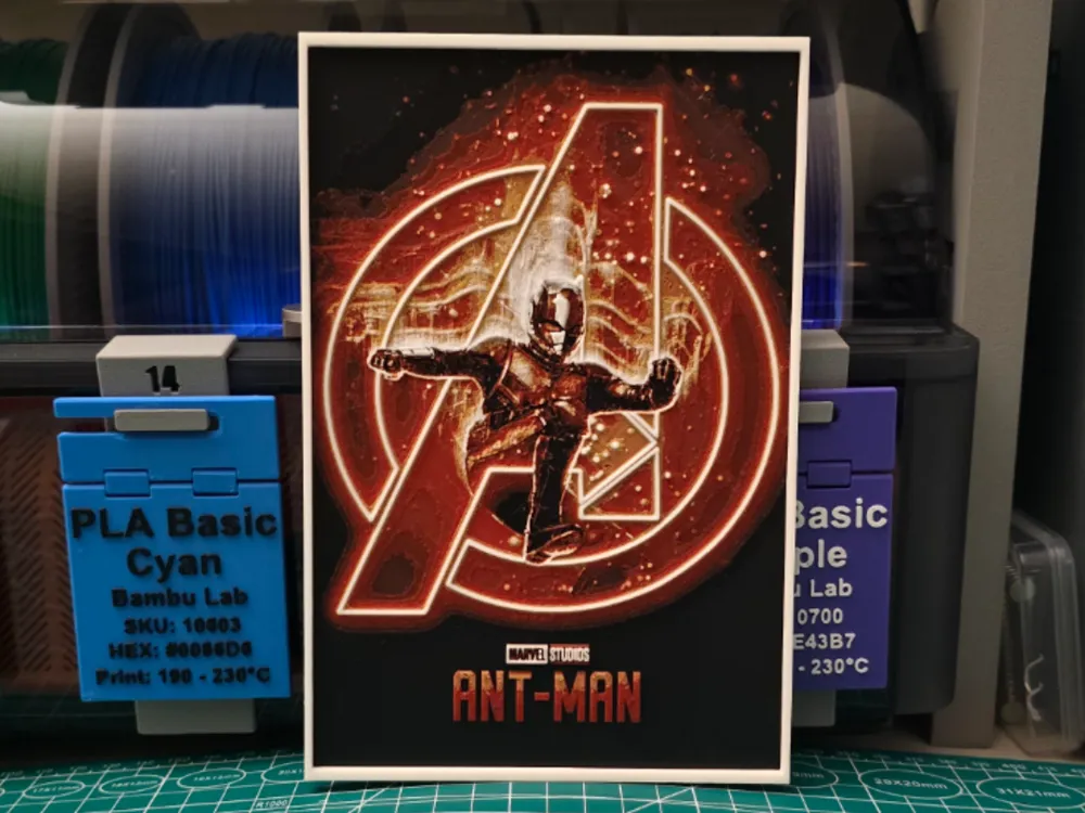 Ant-Man Movie Poster - Hueforge Art by Lumpy3D - MakerWorld
