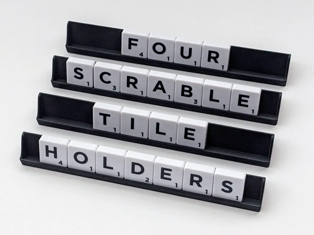Scrabble Tile Game Holders V2 Remixed by PILED3D - MakerWorld