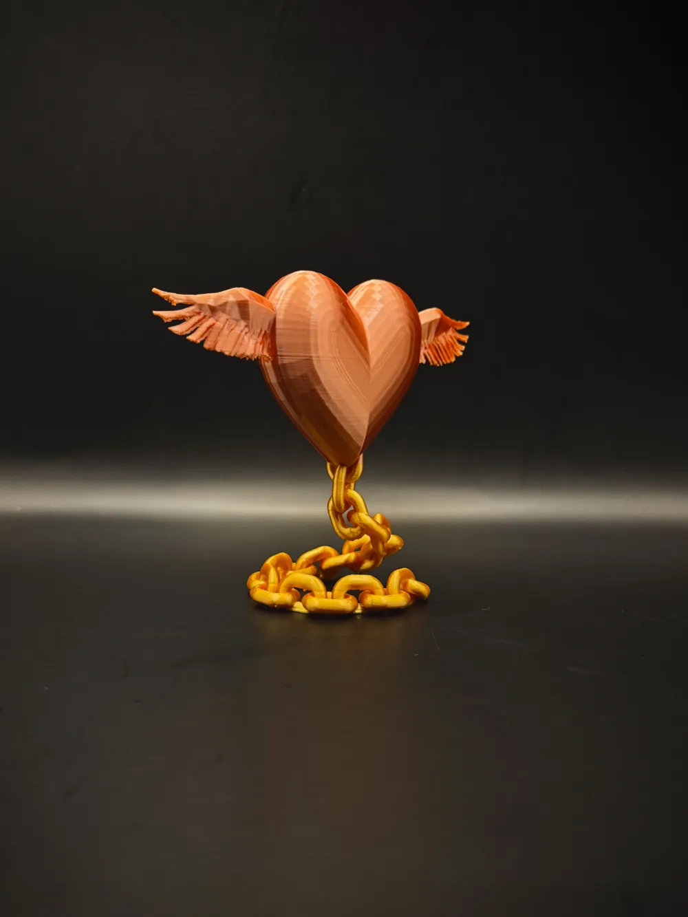 The Wings of Love – Floating Heart Sculpture - Free 3D Print Model ...