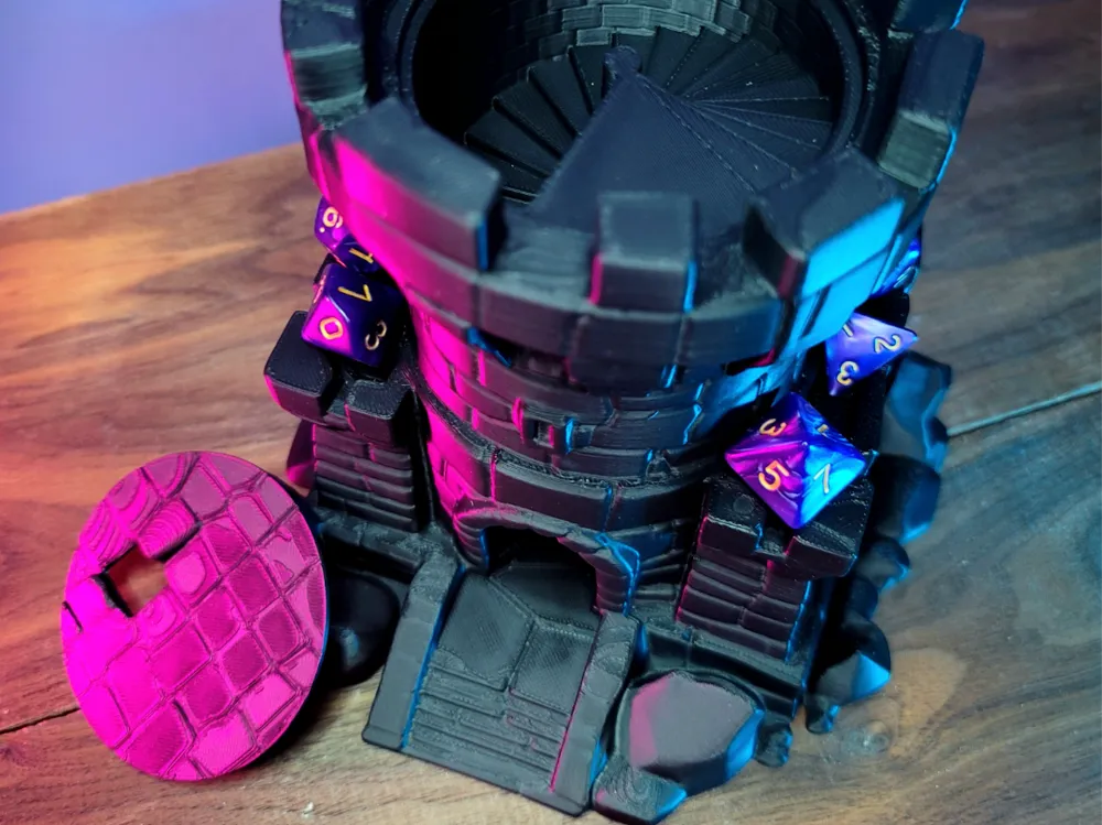 Simple Castle Dice Tower by LittleTup MakerWorld: Download Free 3D Models