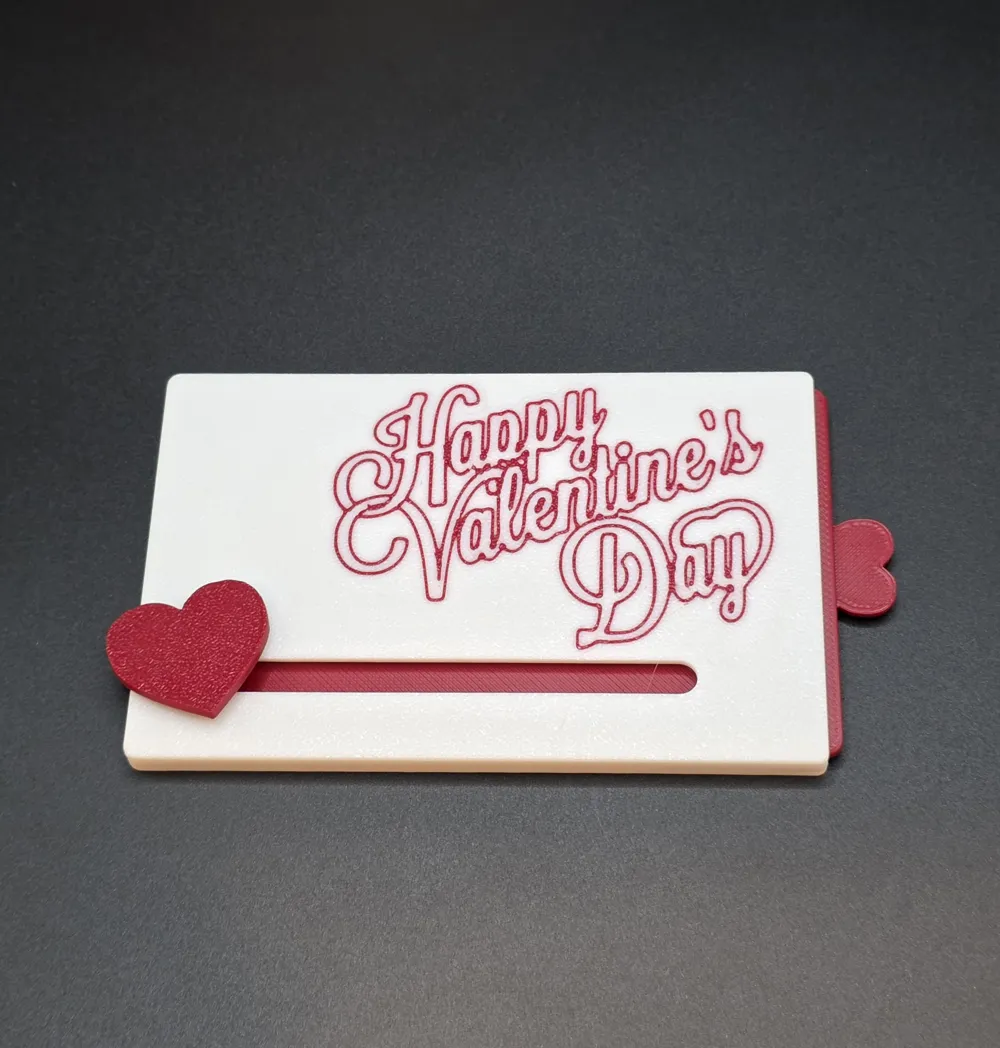 Valentines day gift card holder - Free 3D Print Model - MakerWorld