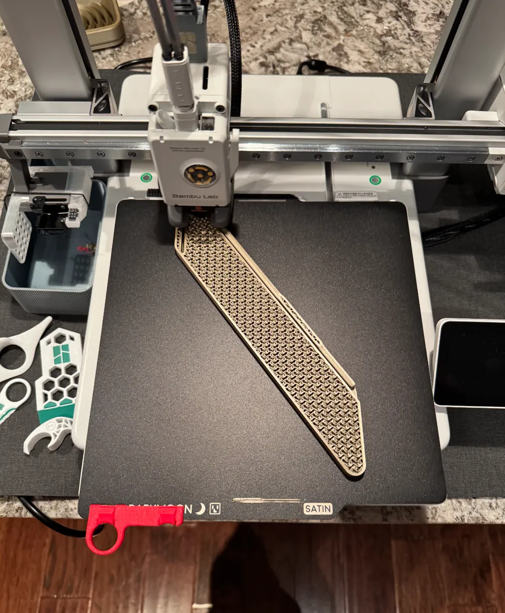 Stand for 4x A1/X1/P1 Build Plates & Bambu Scraper by Benjy, Controller ...