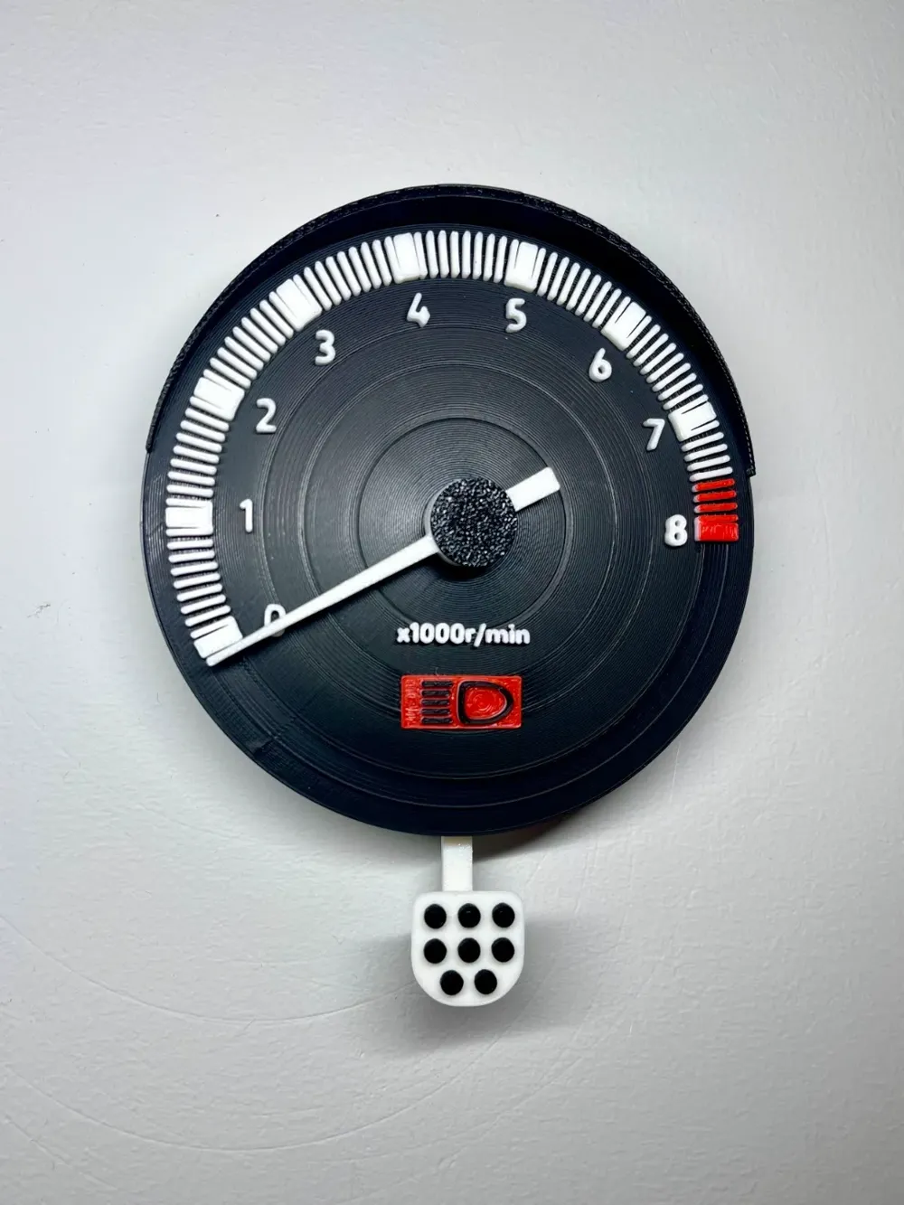Keychain, articulated decoration, AE86 tachometer by user_692049406 ...