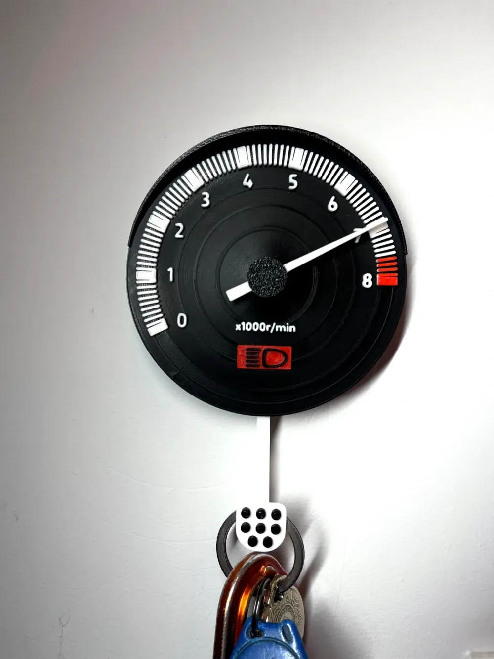 Keychain, articulated decoration, AE86 tachometer by user_692049406 ...