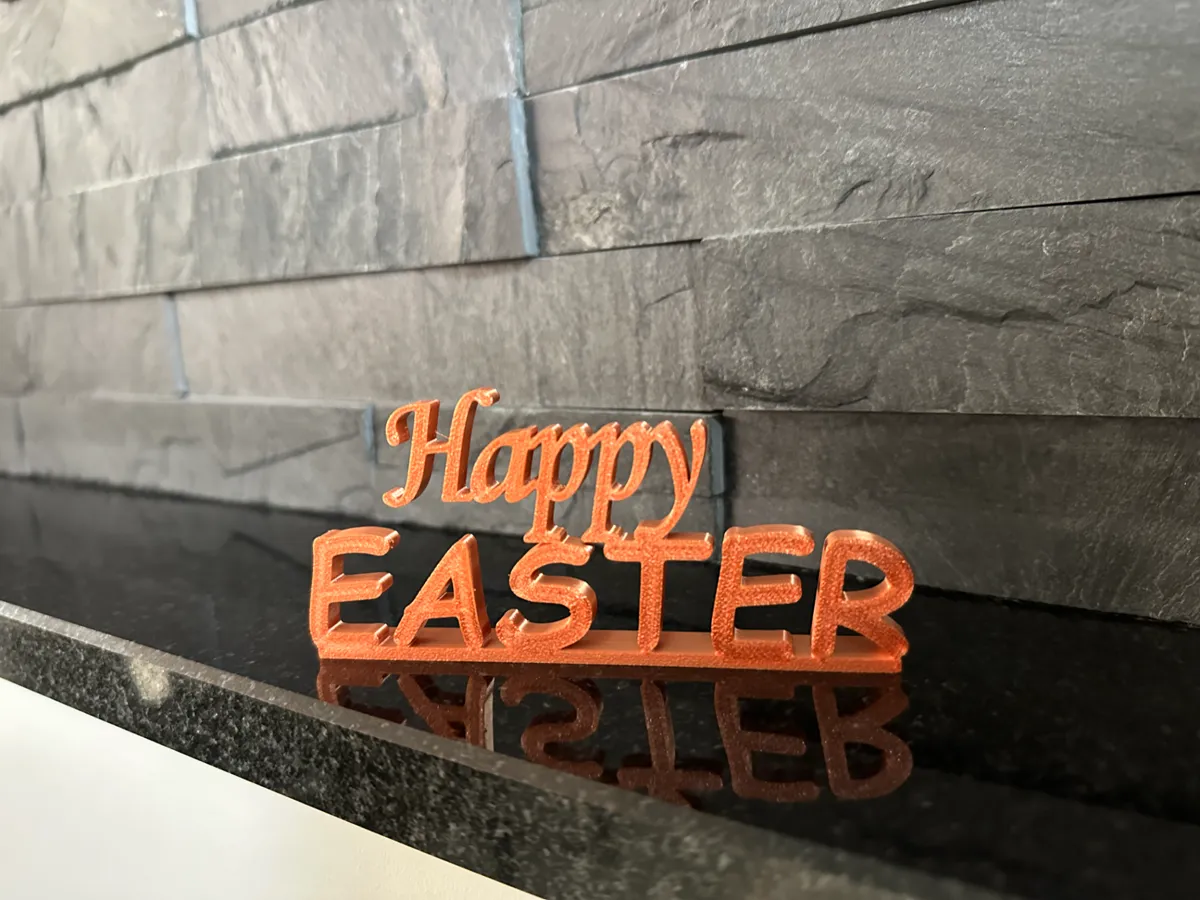 Happy Easter – 3D Printable Sign - Free 3D Print Model - MakerWorld