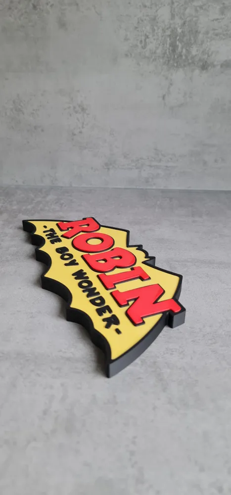 Robin The Boy Wonder Logo / Sign - Free 3D Print Model - MakerWorld