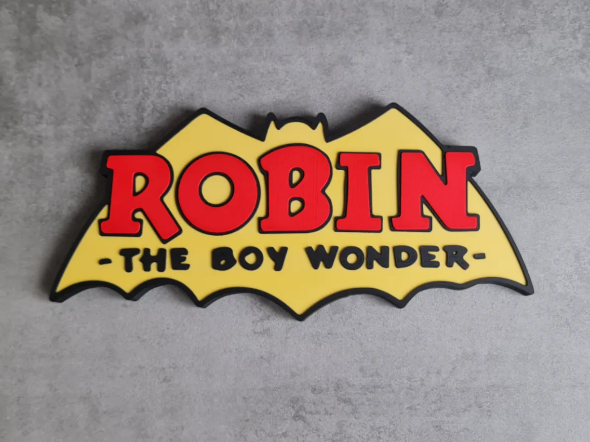 Robin The Boy Wonder Logo / Sign - Free 3D Print Model - MakerWorld