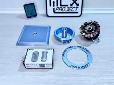 Arc Reactor MK1 V2 (LED Lamp Kit - HK001) by Mc2.project3DMakerWorld: Download Free 3D Models