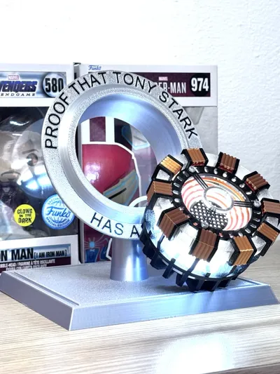 Arc Reactor MK1 V2 (LED Lamp Kit - HK001) by Mc2.project3DMakerWorld: Download Free 3D Models