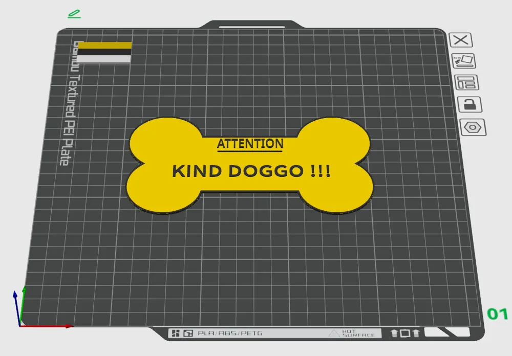 KIND DOGGO sign by Biekagrar - MakerWorld