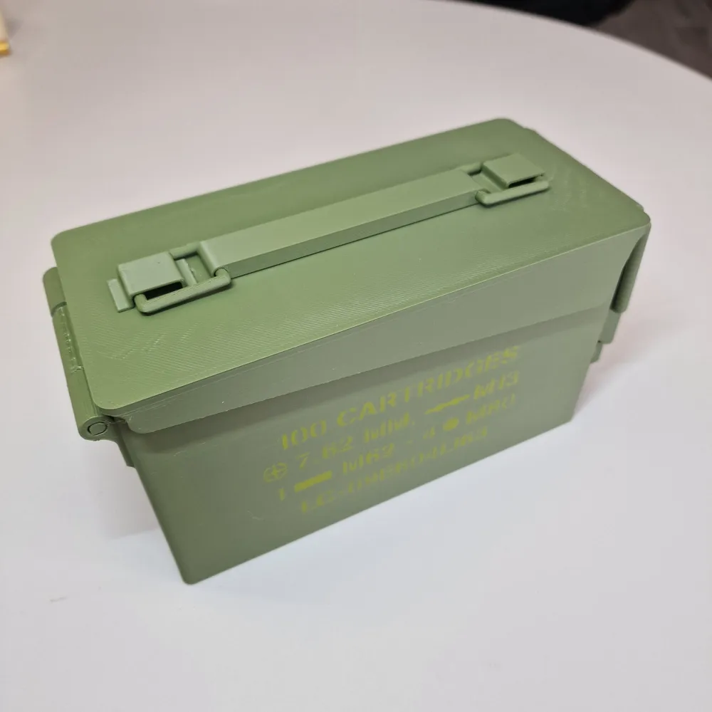 7.62 NATO Ammo Box – 100-Round M13 Belt Style - Free 3D Print Model ...