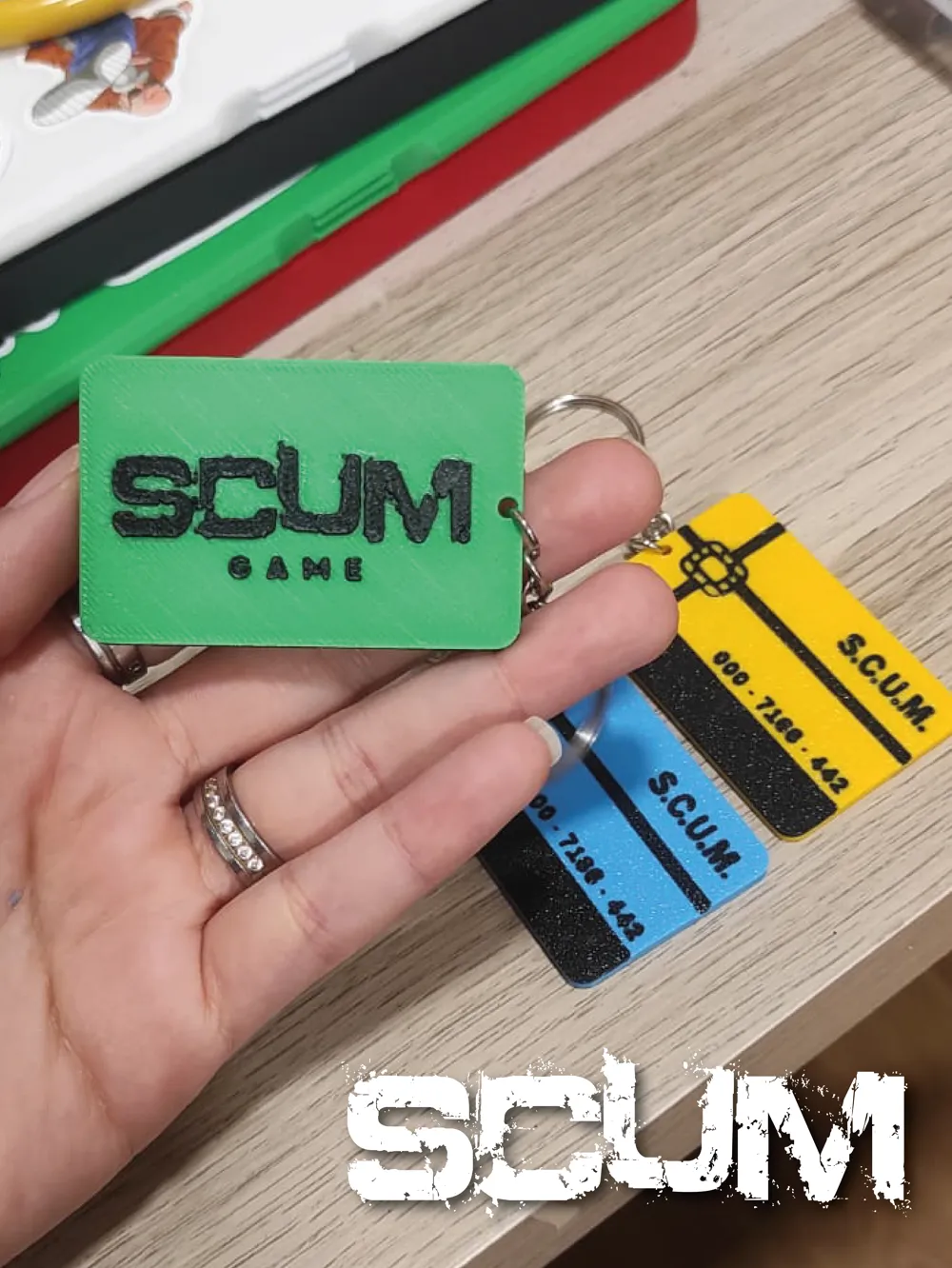 SCUM Card Bunker - Kaychain - Free 3D Print Model - MakerWorld