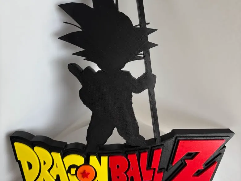 Logo Dragon Ball Z + Bébé Goku par AD Impression 3D MakerWorld ...