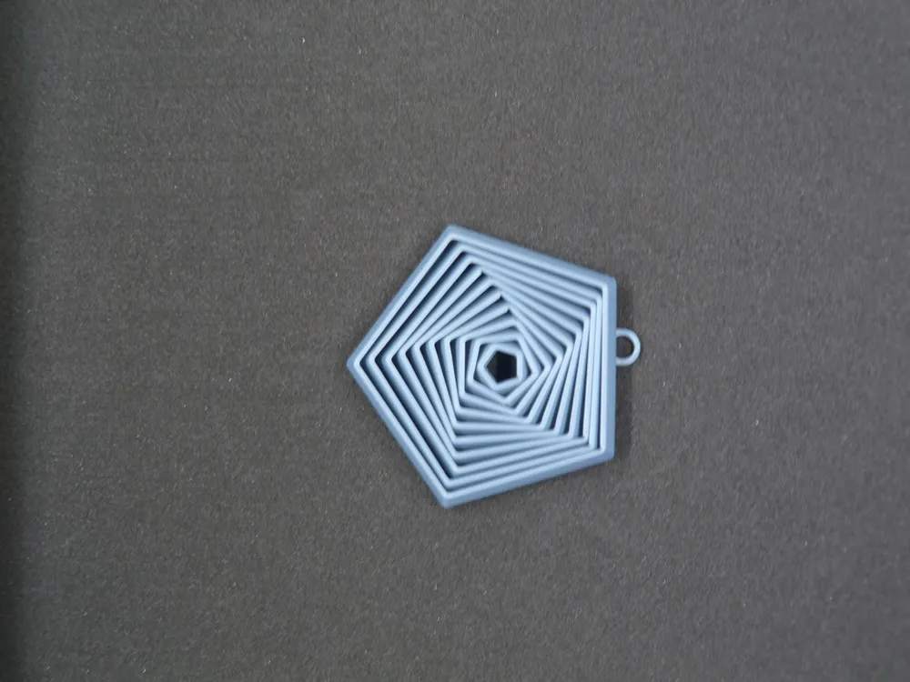 pentagon fidget keychain (free to sell) 10 rings by can't stop 3d ...