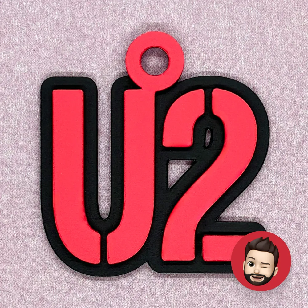 Bands U2 keychain by nicodeimos - MakerWorld