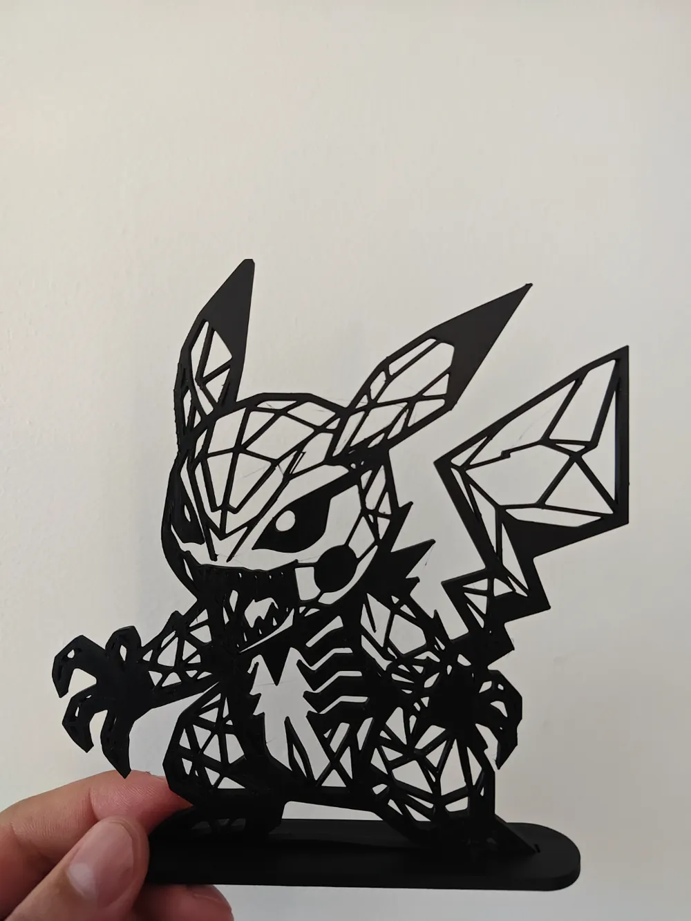 Geometric pikachu in venom low poly by HJ_3D_ - MakerWorld