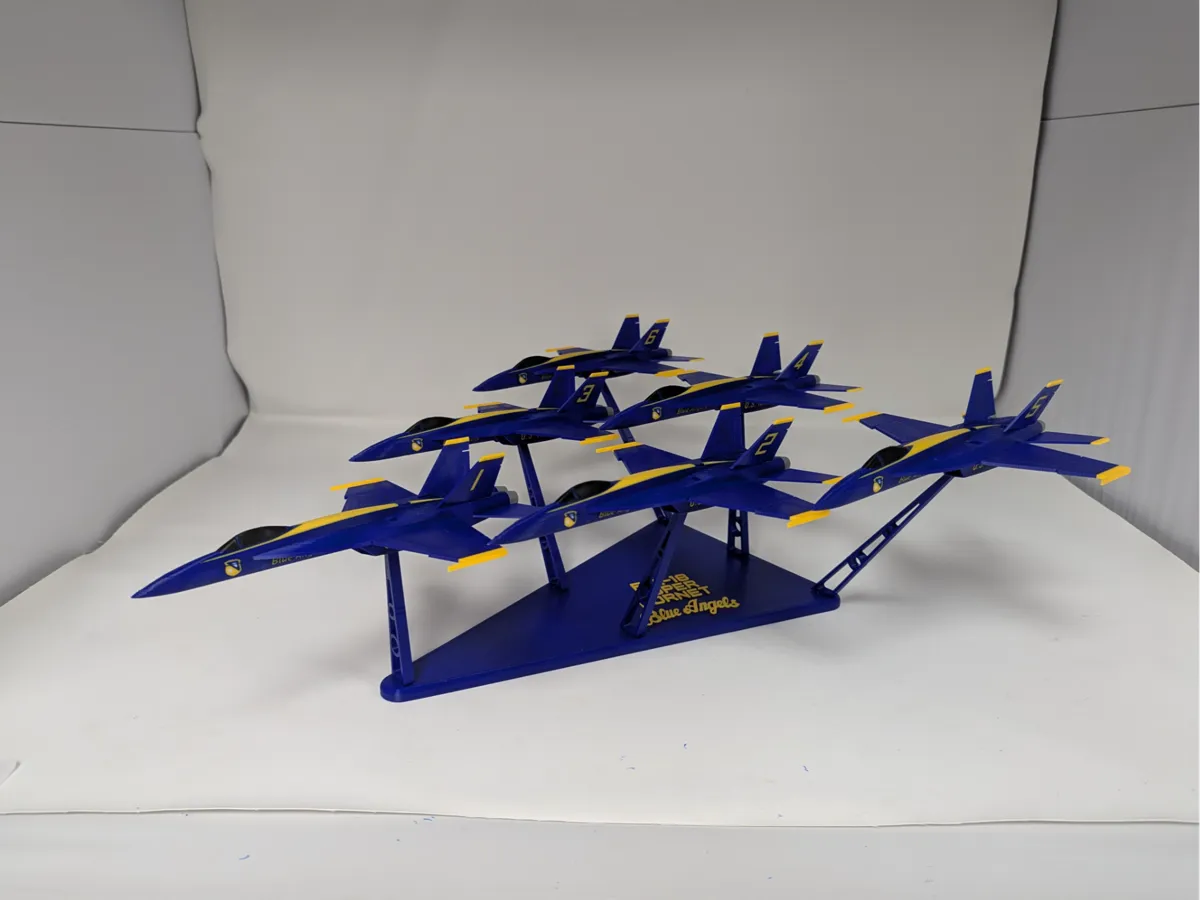 Flat Delta Stands for Blue Angels or Thunderbirds - Free 3D Print Model ...