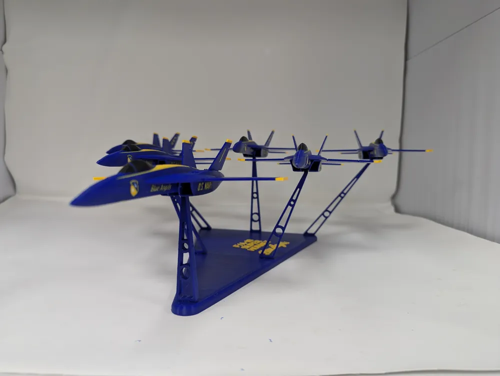 Flat Delta Stands for Blue Angels or Thunderbirds - Free 3D Print Model ...