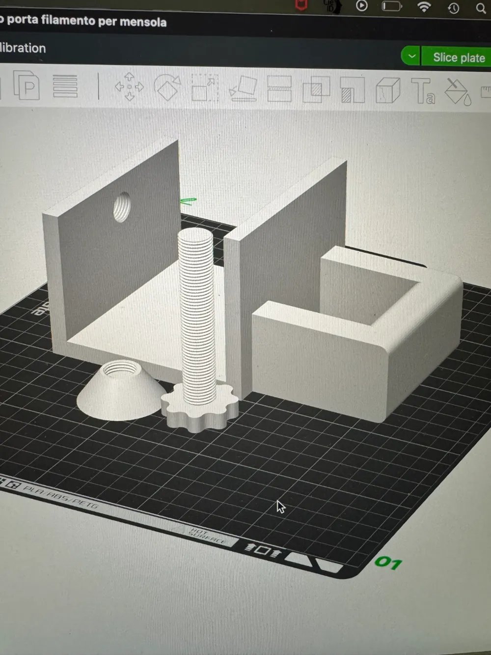 External filament holder clamp for A1 and A1m by Andrea Gasperetti ...