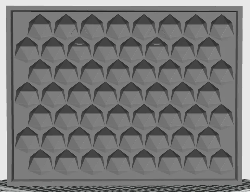 Magic The Gathering Oversized D20 Dice Tray 56 Ct - Free 3D Print Model ...